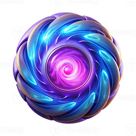 Magnificent Classic Abstract 3d Render Of A Swirling Orb 4k 56606812 Png