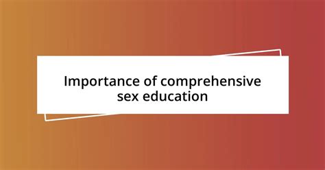My Thoughts On Sex Education Today Titbitsca My Thoughts On Sex Education Today Titbitsca