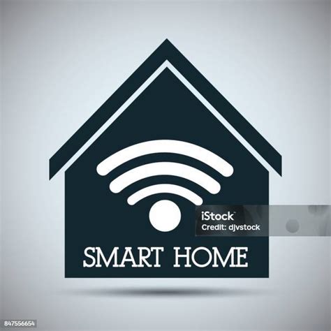 스마트 하우스 디자인입니다 기술 아이콘입니다 벡터 그래픽 경영자에 대한 스톡 벡터 아트 및 기타 이미지 경영자 그래픽