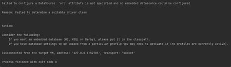 mesmo depois de configurar o banco de dados e acessar o datasource