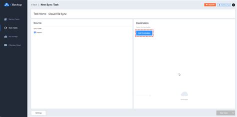 How To Create A Cloud Sync Task In Cbackup