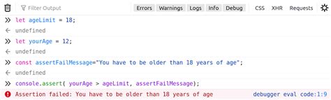 Debugging In Javascript Logging To The Browser Console