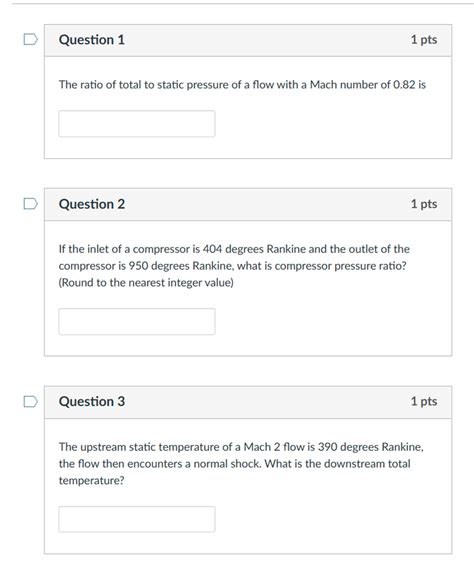 Solved Please Help Question The Ratio Of Total To Static Pressure Of A Course Hero