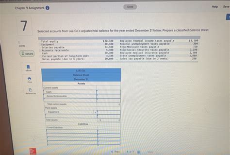 Solved Seved Help Save Chapter 9 Assignment 7 Selected