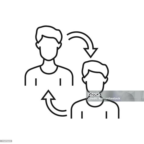 코칭 라인 아이콘 벡터 일러스트 레이 션입니다 로고 모바일 앱 웹사이트 Ui Ux 기호 기호에 대한 아이콘 디자인 0명에 대한 스톡 벡터 아트 및 기타 이미지 Istock