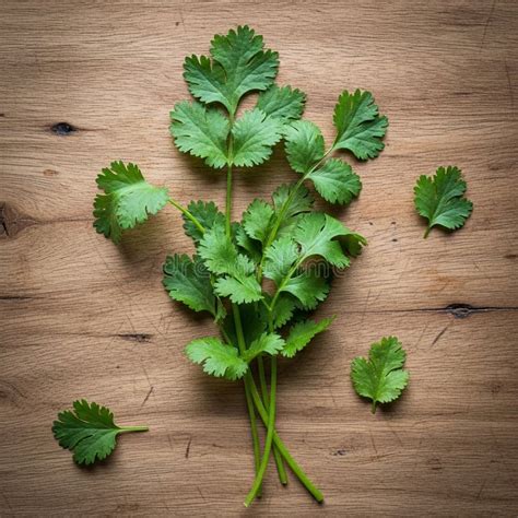 The Leaves Are Vibrant Green With Serrated Edges Attached To Slender Stems Stock Illustration