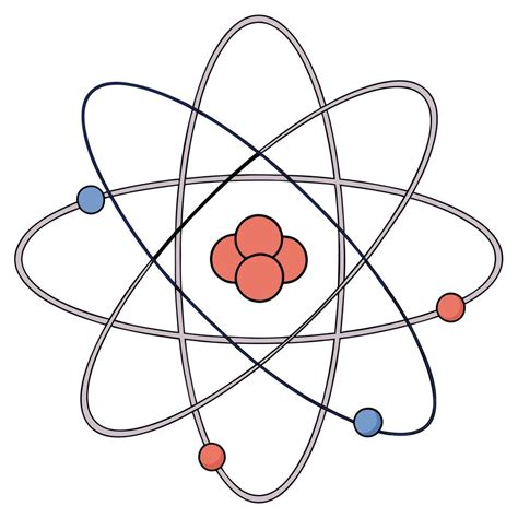 Simplified Atomic Structure Illustration Of An Atom S Nucleus And Electron Orbits 65668430