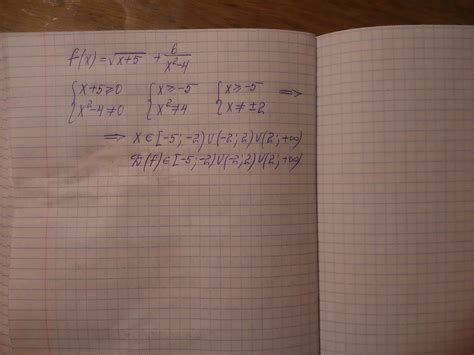 Найти область определения функции F X корень X 5 6 X 2 4 Школьные Знания Com