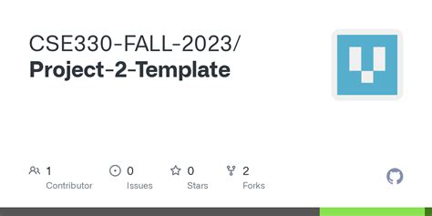 Github Cse330 Fall 2023project 2 Template