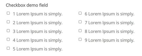Divide Checkboxes Or Radio Buttons Into Columns Wombat Plugins