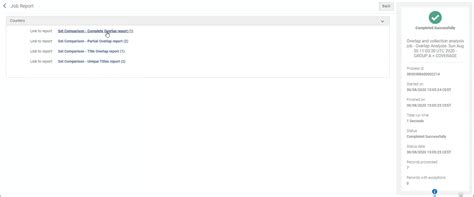 Overlap Analysis Ex Libris Knowledge Center
