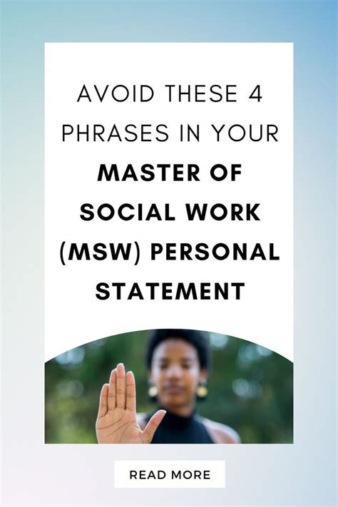 Tips For Writing A Strong Master Of Social Work Msw Personal Statement