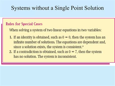 Solving Systems Of Linear Equations Ppt