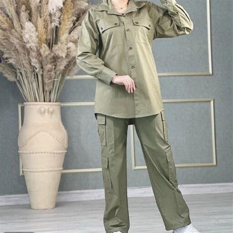 خرید و قیمت ست مانتو شلوار عیدانه زنانه و دخترانه کارگو تریگال بهاره از