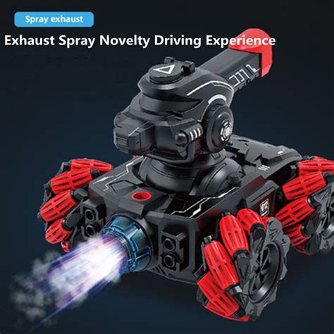 4wd 30 Kmh 제스처 감지 원격 제어 물 폭탄 탱크 자동차 45 도 등반 360 ° 드리프트 고속 오프로드 Rc 탱크 자동차 모델 원격 제어