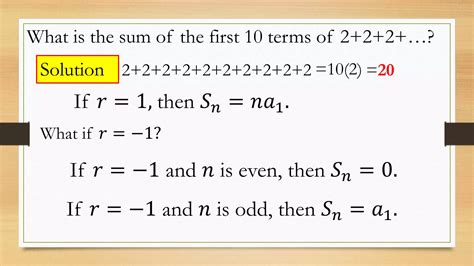 Geometric Series And Finding The Sum Of Finite Geometric Sequence Pdf