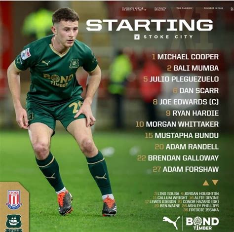 플리머스 Vs 스토크시티 라인업디바인 필립스 벤치 해외축구 에펨코리아