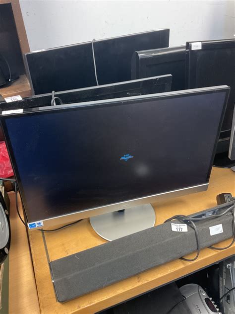 Aoc Lcd Led Backlit Hd Computer Monitor Working Badgers Auctions On Site And Online