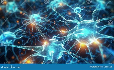 Interconnected Nodes Representing Neurons Generative Ai Stock