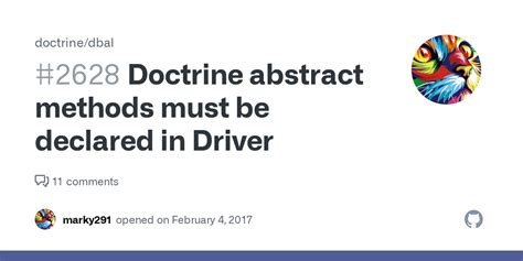 Doctrine Abstract Methods Must Be Declared In Driver Issue