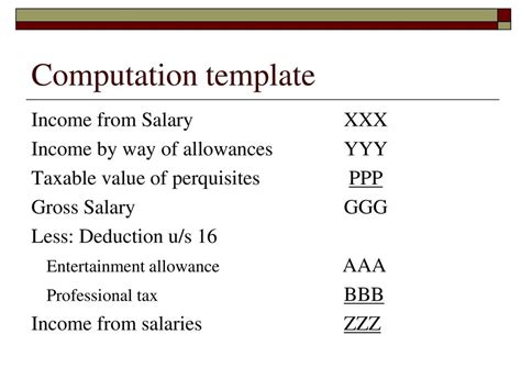 Salary Income Ppt Download