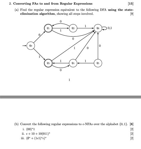 Solved 2 Converting Fas To And From Regular Expressions