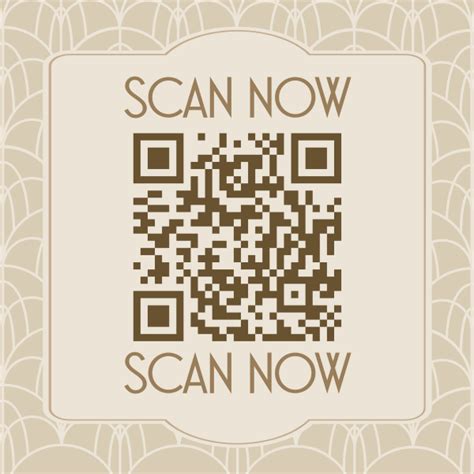 Classy Art Deco Qr Code Brandcrowd Qr Code Maker