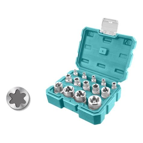 Total Thktets0114 Star Socket Set 14pcs Eg Deals