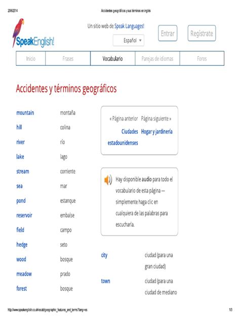Terminos Geograficos Pdf