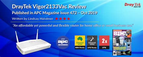 DrayTek Vigor Vac Review Published In APC Magazine Issue Oct I LAN Technology
