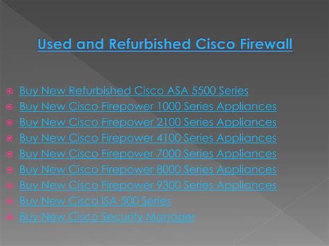 Ppt Buy New Cisco Firepower Firewall Model List Distributor Cisco Asa Firepower Firewall