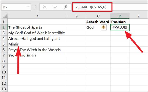 How To Use Excel Search Function