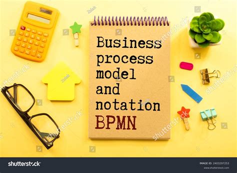 Business Process Model Notation Bpmn Shown Stock Photo Shutterstock