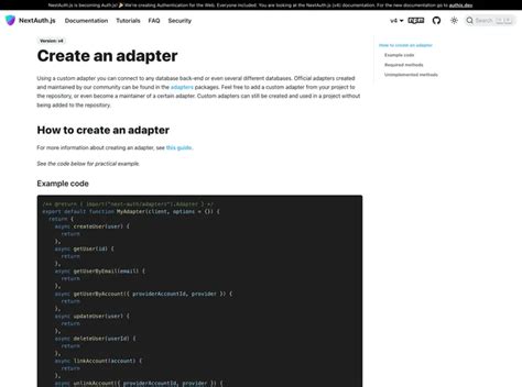 Adapters By Nextauthjs A Nextjs Template Built At Lightspeed