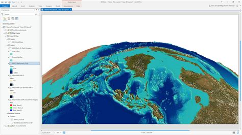 create a bold 3d earth graphic in arcgis pro pt 1 terrain