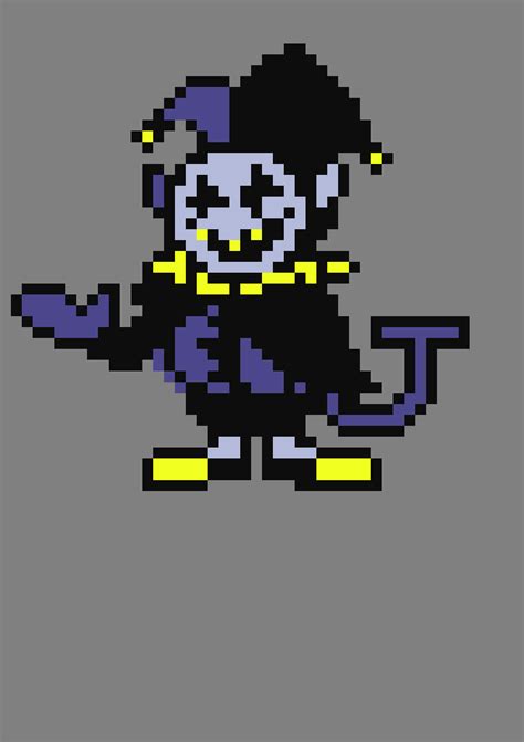Jevil Pixel Art Here Is A Set Of 2d Pixel Art Evil Monster Sprites