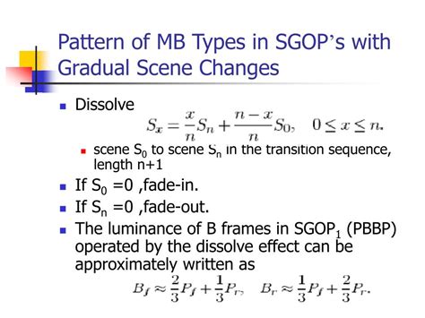 Ppt Efficient Mpeg Compressed Video Analysis Using Macroblock Type