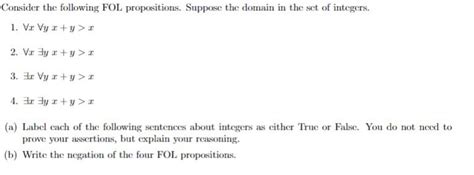 solved consider the following fol propositions suppose the