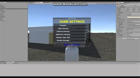 Unity 5 Part 5 Add Game Settings To Startpause Menu Graphics And Audio Youtube