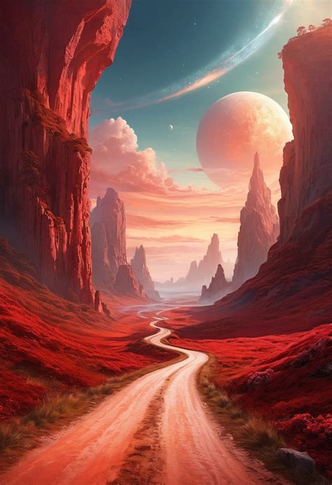 Abzweigungen On Red Background Roads Stable Diffusion Online