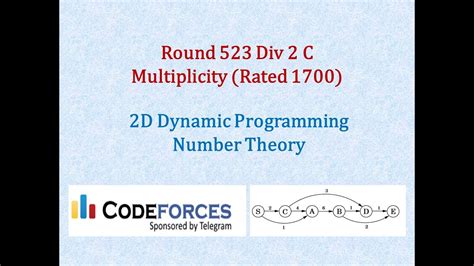 Codeforces Dynamic Programming 523 Div 2 C Multiplicity Rated 1700