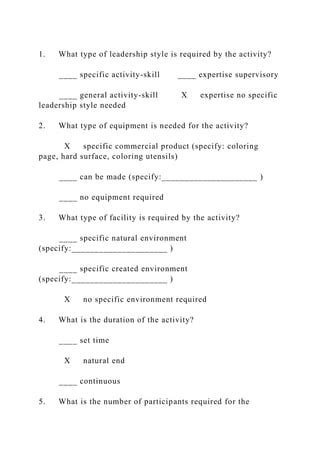 Activity Analysis Form Activ Docx