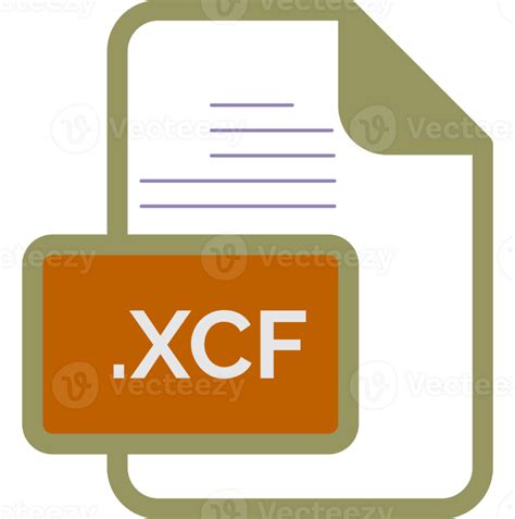 Xcf File Extension Icon Color Fill Rounded Corners Inside Transparent PNG