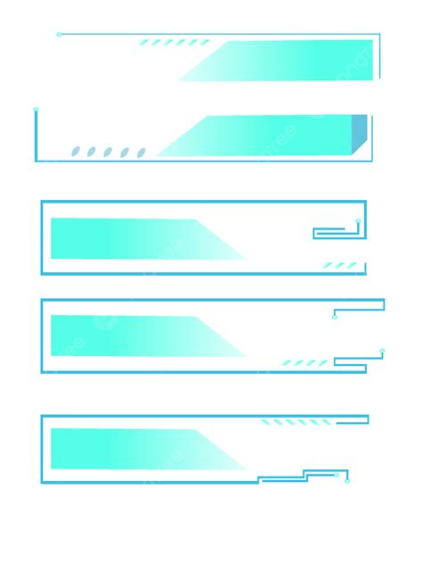 Business Technology Style Gradient Dialog Box Decoration Vector Business Decorate Simple Png