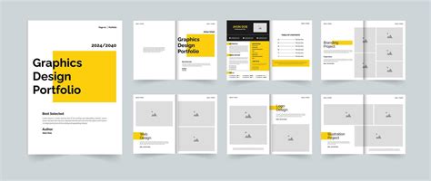 Graphics Design Portfolio Or Portfolio Design Or Portfolio Layout Template Design A4 Size