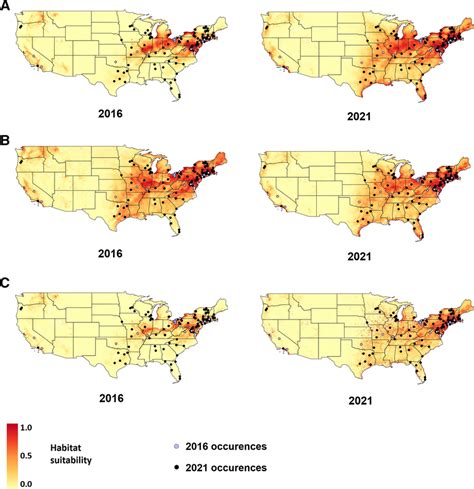 Species Distribution Models Predicting Habitat Suitability For Amynthas Download Scientific