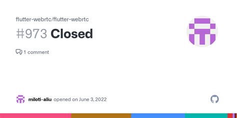 Closed Issue Flutter Webrtc Flutter Webrtc GitHub