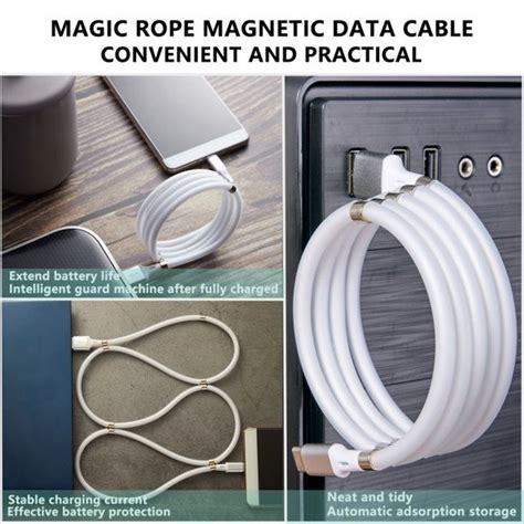 Jual Kabel Data Fast Charging Spiral Magnetic Shopee Indonesia