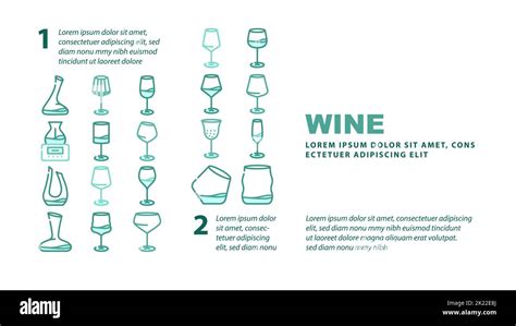 Glass Wine Red Wineglass Drink Landing Header Vector Stock Vector Image