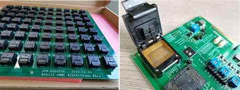 Clamshell Burn In Socket For Mm Pitch BGA Emmc Semiconductor Device Burn In And Validation